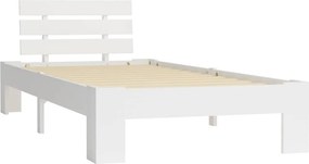 Rám postele bílý masivní borové dřevo 90 x 200 cm 283154