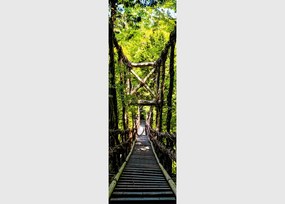 Vliesová fototapeta na zed' Dřevěný Most v Džungli | 90 x 270 cm | DFTNVL3702