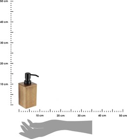 Dávkovač mýdla Agath, hnědá/s černými prvky, 150 ml