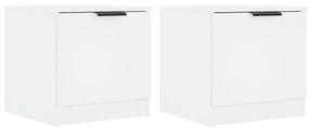 Noční stolky 2 ks bílé 40 x 39 x 40 cm - Default Title