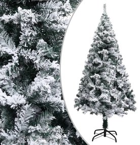 Umělý vánoční stromek zasněžený zelený 150 cm PVC 320963