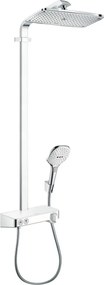 Hansgrohe Raindance E, Showerpipe 360 ​​1jet s termostatem ShowerTablet Select 300, bílá/chromová, HAN-27288400