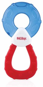 NUBY Kousátko chladící s destilovanou vodou 3m + modro-červená