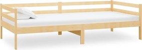 Válenda s matrací 90 x 200 cm masivní borové dřevo 3083569