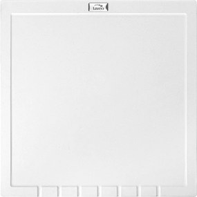 Laveo Halvo, granitový odkapávač 350x350x25 mm, bílá, LAV-OBA_601T
