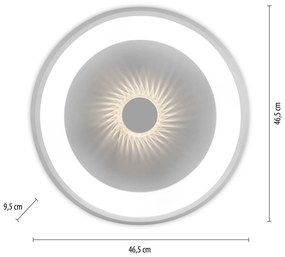 Stropní svítidlo Vertigo LED, CCT, Ø 46,5 cm, bílé