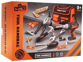 RKToys Dětská sada nářadí s taškou a aku vrtačkou