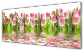 akrylový obraz Tulipány Rostlina Příroda 125x50 cm