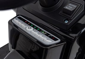 Ramiz Dětský bagr-traktor na baterie zelený + pohyblivé rameno s lžící + dálkové ovládání + pomalý start + FM rádio + LED