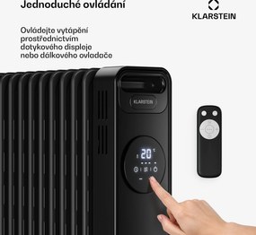 Klarstein Olejový radiátor Thermaxx | 2500 W | 25 m² | 3 režimy | 7 až 35 °C | 44 cm x 64 cm