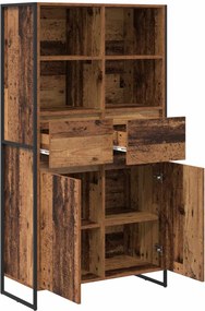 Servírovací skříň Staré dřevo 81 x 36 x 150.5 cm 3403038