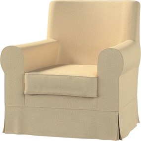 Potah na křeslo IKEA Ektorp Jennylund barva béžová látka lesklé, pletený vzor