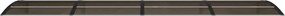 Stříška nad dveře černá 400 x 100 cm polykarbonát 153602