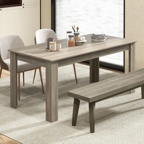 Costway 160 cm dlouhý rozkládací jídelní stůl moderní s místem až pro 8 osob