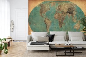 Fototapeta Stará Mapa Světa Strukturální vinyl 300x210