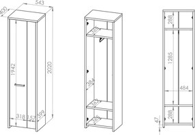 Předsíňová sestava GEMMA - A