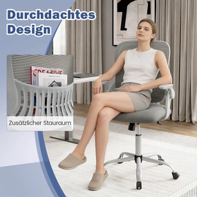 Costway Ergonomická kancelářská židle se sklopnými područkami a počítačovou