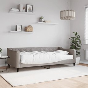 Válenda s matrací taupe 90 x 200 cm textil 3197411