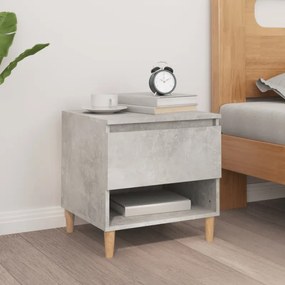 Noční stolek betonově šedý 50 x 46 x 50 cm kompozitní dřevo,  819540 HangarStore.cz