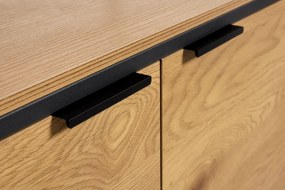Designový regál Valenzuela 190 cm vzor dub