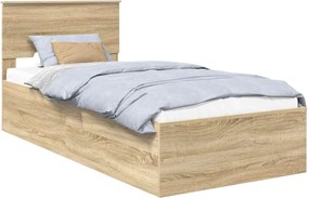 Rám postele s čelo Sonoma dub 75 x 190 cm Kompozitní dřevo 3408720