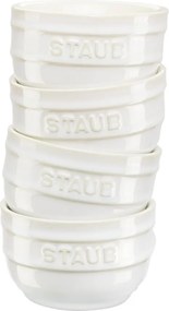 Staub Sada 4 keramických ramequin, Ø 9 cm, 0,2 l, slonová kost 40508-157