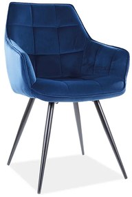 Jídelní židle Leslee (námořnická modrá + černá). 1050406