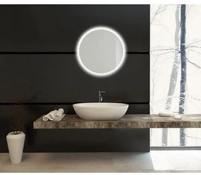 Amirro Moonlight Ronde Zrcadlo 60 cm s LED podsvíceným okrajem se senzorem, 411-316
