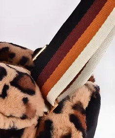 DOUDOU Plyšová taška přes rameno Leopard / 30 cm / od 2 let