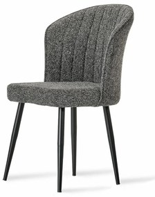 Sada jídelních židlí Rubi Anthracite and Black, 2 ks