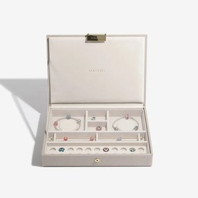 Stackers, Šperkovnice Taupe Classic Charm Jewellery Box Lid | šedobéžová 74553