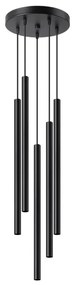Sollux SL.1176 - Lustr na lanku PASTELO 5xG9/8W/230V černá