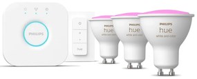 Smart startovací balíček 5 ks GU10, 6 W White and color ambiance – Philips Hue