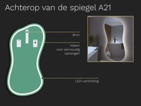 Organické LED zrcadlo s osvětlením A21