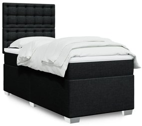 Box spring postel s matrací černá 100 x 200 cm textil 3292715