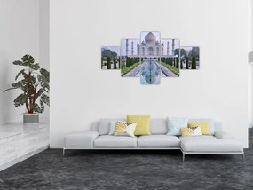 Obraz - Taj Mahal za východu slunce (125x70 cm)