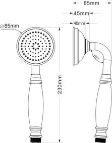 Sapho, DREAMART ruční sprcha, chrom, DOC148