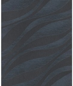 Vliesová tapeta černé vlnky 608076 / Tapety na zeď Sky Lounge (0,53 x 10,05 m) Rasch