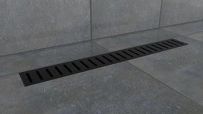 L-DRAINWELL 60 Black Odtokový podlahový žlab, žebřík