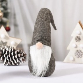 Vánoční skřítek WINTER GNOME 30 cm, šedý