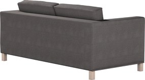 Potah na pohovku IKEA  Karlanda rozkládací, krátký barva šedá látka pletený vzor