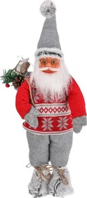 Vánoční figurka látkového Mikuláše 60 cm