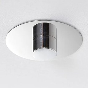 Brilliant 93522/22  Stropní lustr ANDRIA světle šedá textilie, průměr 60cm