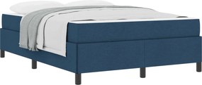 Postel s boxspringem Modrá 140 x 190 cm textil 3398863