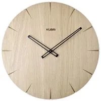 KUBRi 0098 - dubové hodiny české výroby o průměru 44 cm