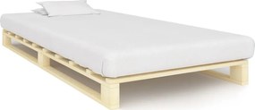 vidaXL Rám postele z palet masivní borovice 100 x 200 cm [285235] Barva: Hnědá
