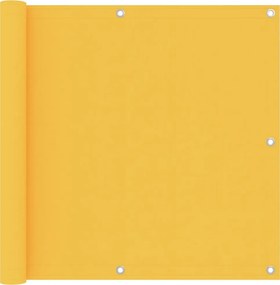 vidaXL Balkonová zástěna 90 x 300 cm 100% polyester oxford [134916] Barva: Žlutá