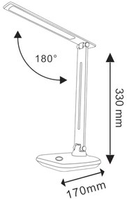 LED Stmívatelná dotyková stolní lampa VINTO LED/8W/230V bílá