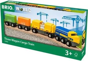 BRIO Nákladní vlak se třemi vagony / od 3 let