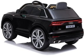 Dětské elektrické autíčko s dálkovým ovládáním BestBerg BBCC-70B – Audi Q8 / nosnost 30 kg / Li-Ion baterie / černá